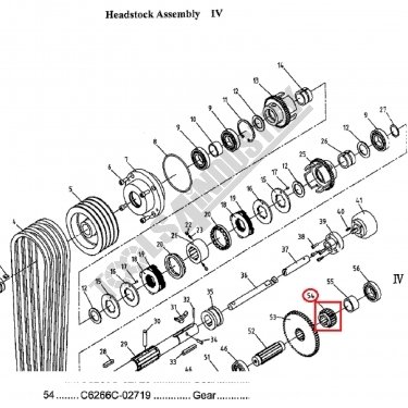 6JJ2719 - #54 GEAR HEADSTOCK IV | t4i.com.au