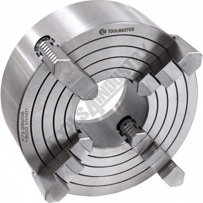 C256 - K72-250/D1-6 4 Jaw Independent Lathe Chuck | t4i.com.au