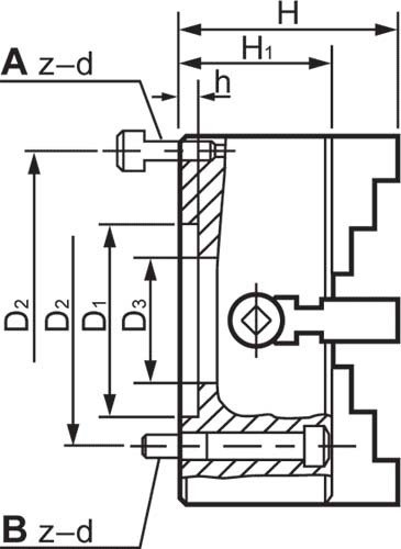 C258 - K72-400 4 Jaw Independent Lathe Chuck | t4i.com.au