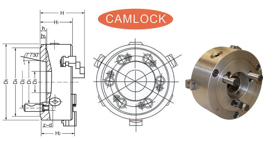 C260 - 3 Jaw Self Centring Lathe Chuck K11-160/D14 | t4i.com.au
