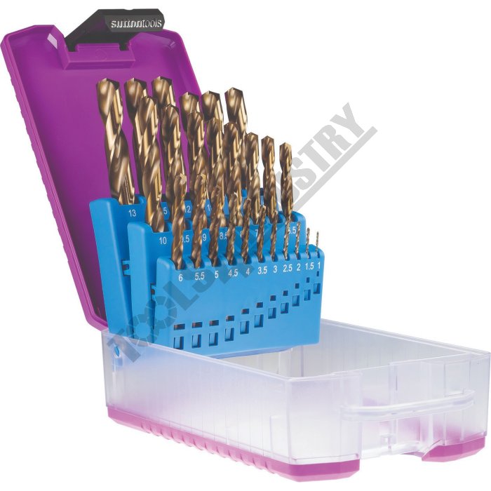 D1252 - D109SM3 Metric 135° Heavy Duty HHS Cobalt Jobber Drill Set - 25 ...