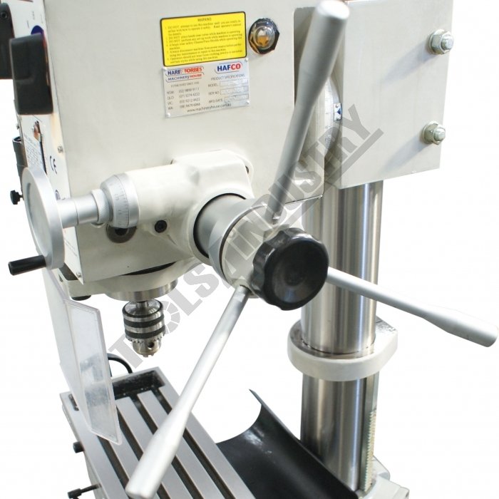 D181A - DMF-42 Pedestal Mill Drill - Geared & Tilting Head | t4i.com.au