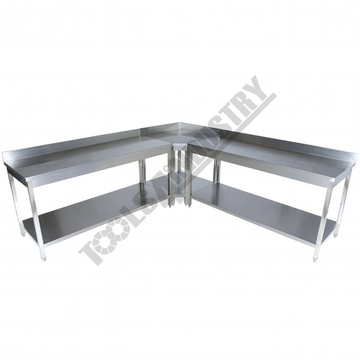 F305 - SSB-CNR Stainless Steel Corner Work Bench | t4i.com.au