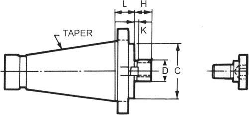 M555 - NT40 - FMB40-20 Face Mill Arbor | t4i.com.au