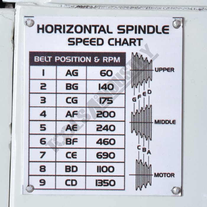 M579 - HM-54GV Workshop Turret Milling Machine Inverter Variable Speed ...