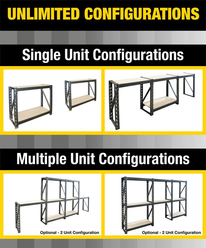 S013 - RST-4T Flexi-Rack Wood Shelving | t4i.com.au