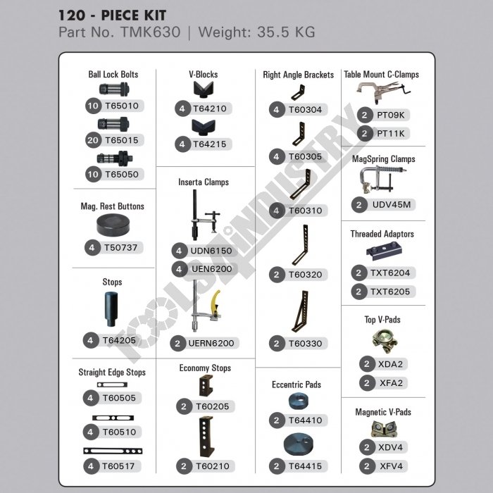 W07776 - TMK630 BuildPro Modular Fixturing Kit | t4i.com.au